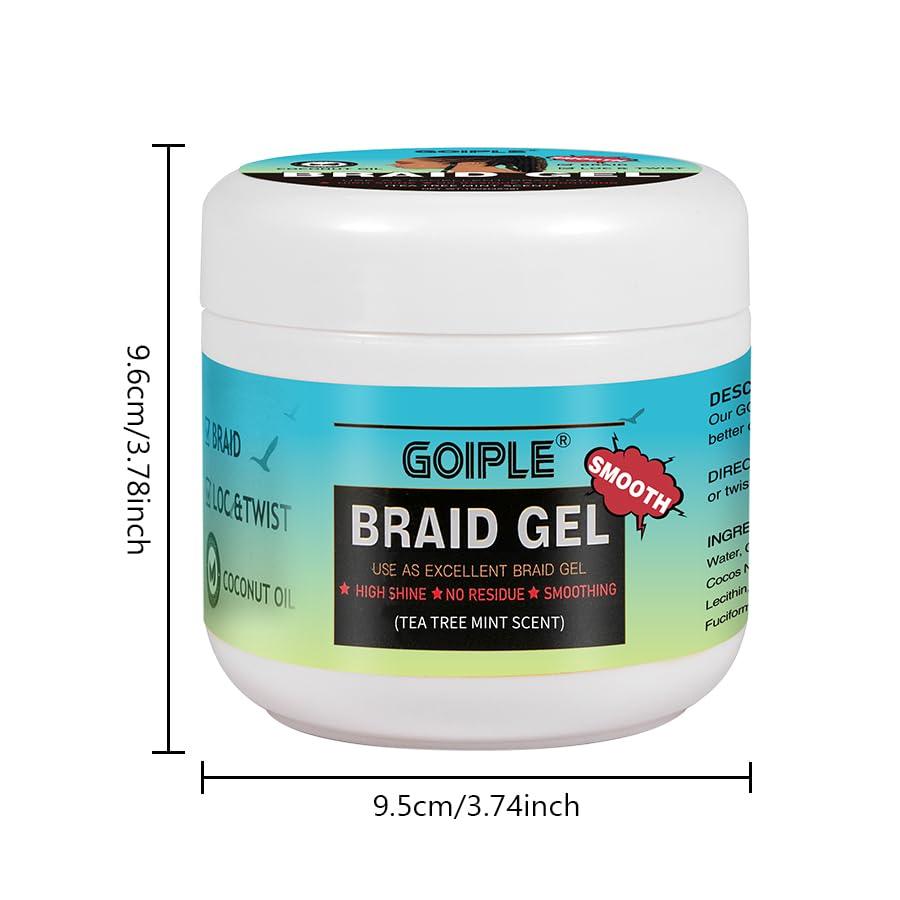 16 OZ Braiding Gel - Extra Hold No Flake High Shine for Twist Locs ...