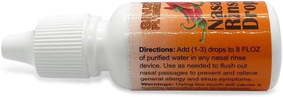 Sinus Plumber Pepper Nasal Rinse Drops for All Nasal Rinse Devices and ...