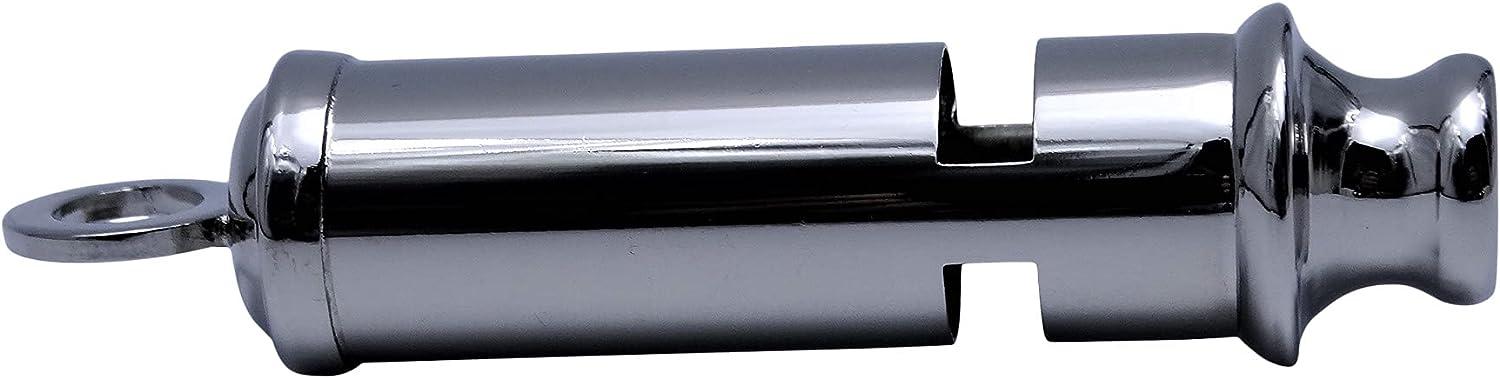 Mil-Tec Nickel Plated Police Whistle - Loud Safety Whistle for Law ...