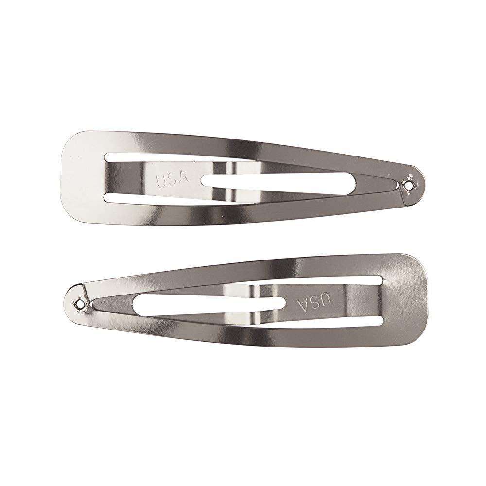 Marilyn Faye Stainless Steel Hair Clips Snap Barrettes Set of 12 for ...