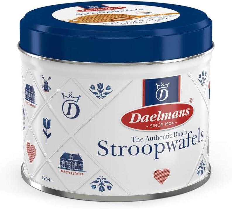 Daelmans Stroopwafels in Tin - 330g - Authentic Dutch Caramel Wafers ...