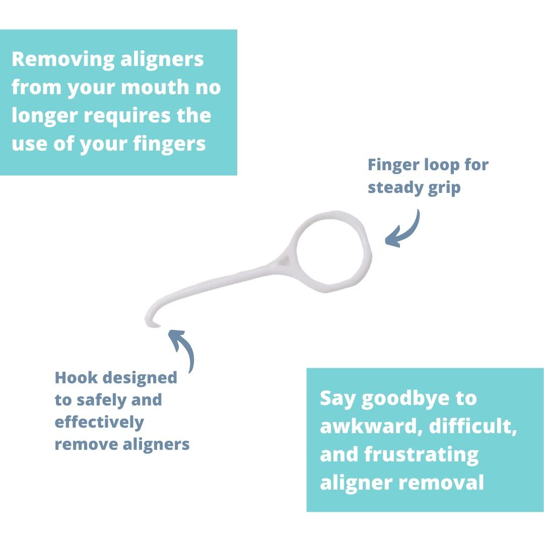 White Aligner Remover Tool - Sleek Design for Clear Retainers by ...