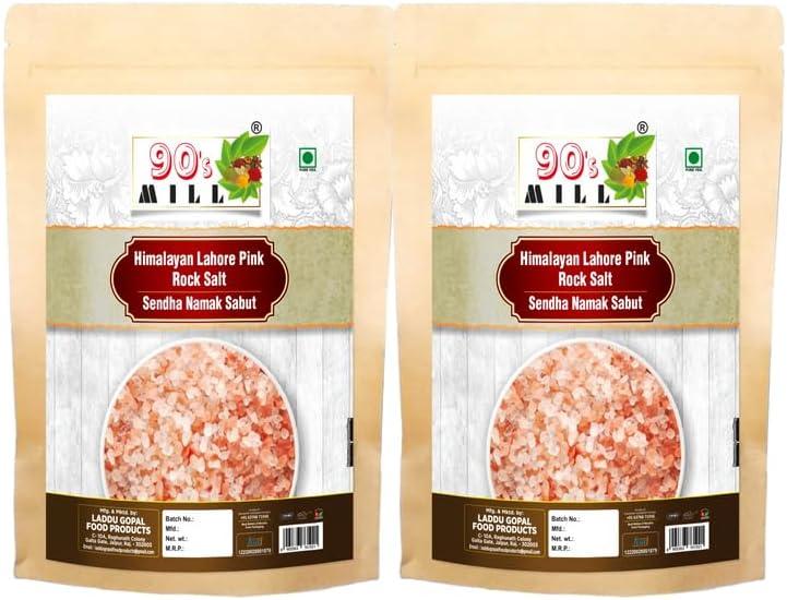 90's MILL Whole Himalayan Pink Rock Salt Chunks | Sendha Namak Sabut ...