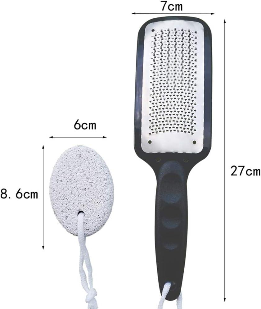 Pumice Stone and Stainless Steel Foot File Set for Smooth, Soft Feet ...