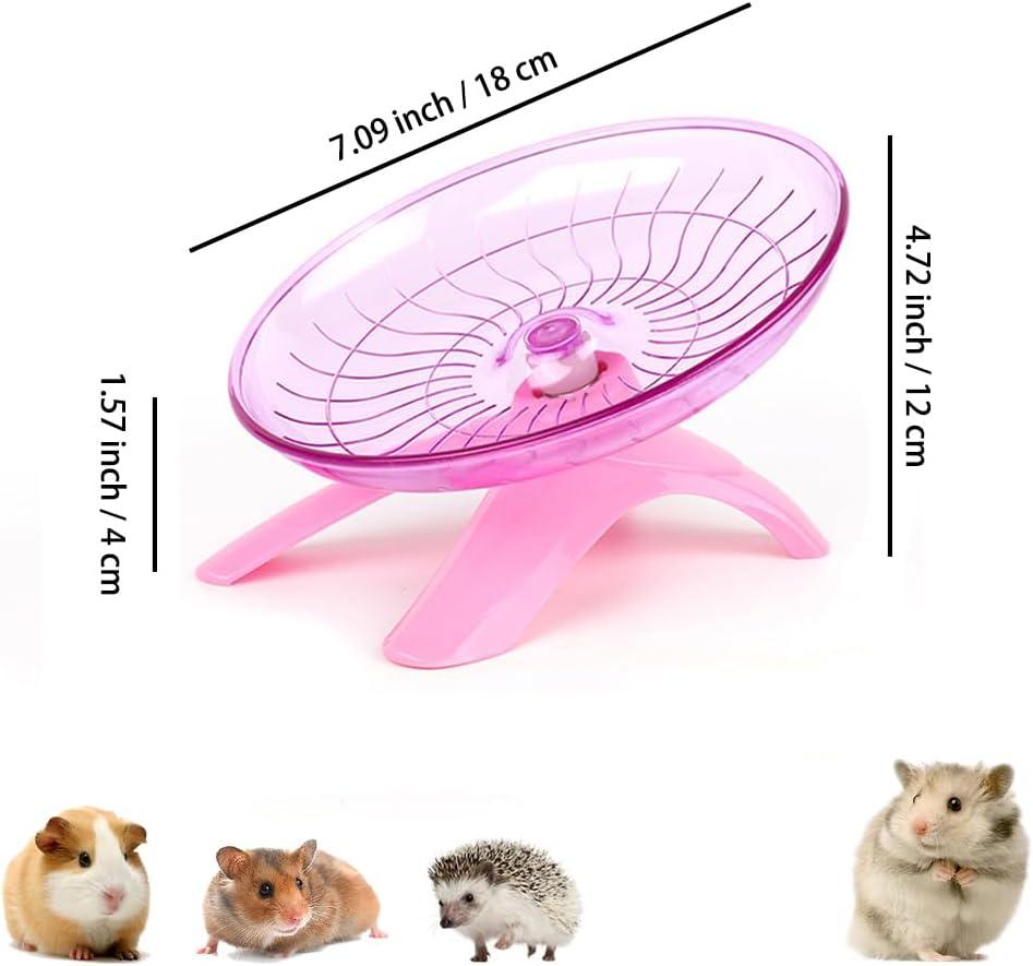 woojfcang Silent Hamster Wheel Flying Saucer Hamster Running Wheel for ...