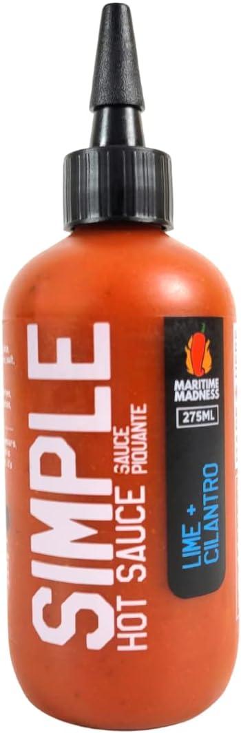 Simple Hot Sauce Box Maritime Madness 4 x 275ml Squeeze Bottles Vegan ...