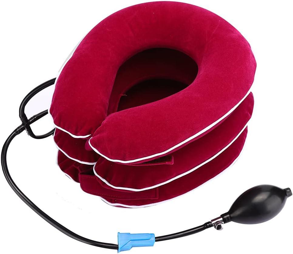Inflatable Cervical Neck Traction Device for Neck Pain Relief - Rose ...