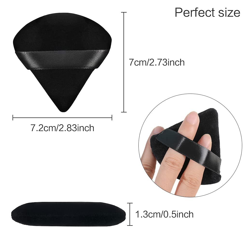 Set of 8 Facial Soft Triangle Puffs and 5 Makeup Mini Puffs for Wet and ...