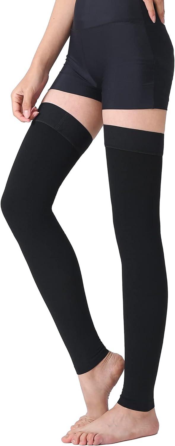 TOFLY Thigh High Compression Stockings - 1 Pair, 20-30 mmHg Gradient ...