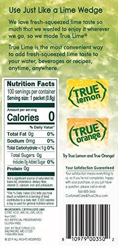 True Lime Bulk Dispenser Pack 100 Count (2.82oz) - Convenient Lime ...