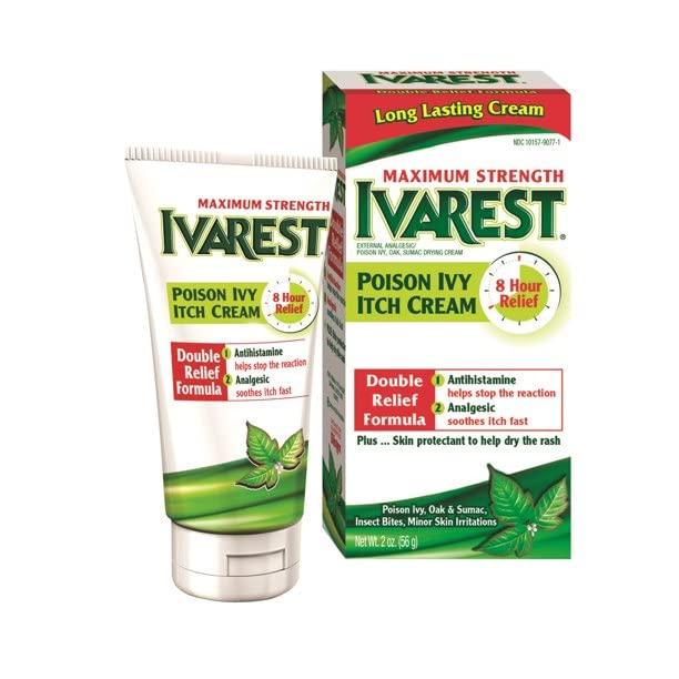 Ivarest Maximum Strength Poison Ivy Itch Relief Cream - 2 OZ | Buy Now ...