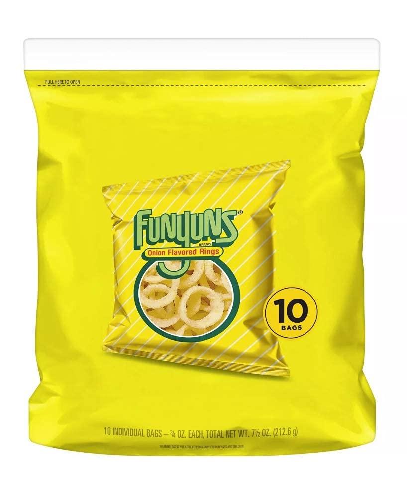 Funyun 10ct Funyuns 7.5 Oz - Delicious Onion Flavored Snack (Pack of 1 ...