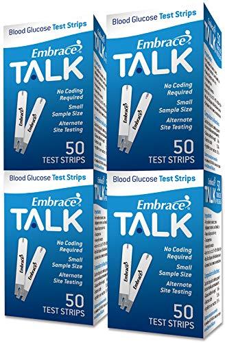 Omnis Embrace Talk Test Strips 200ct - Reliable Blood Glucose Testing ...