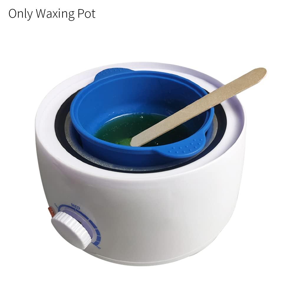 Non-Stick Heat Resistant Waxing Pot - Blue with Silicone Liner and ...