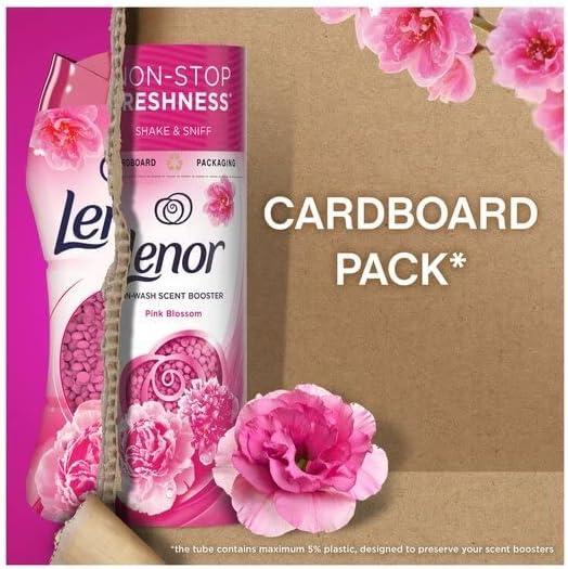 Lenor Beads Pink Blossom - Long-lasting Scent Booster for Fresh Laundry ...