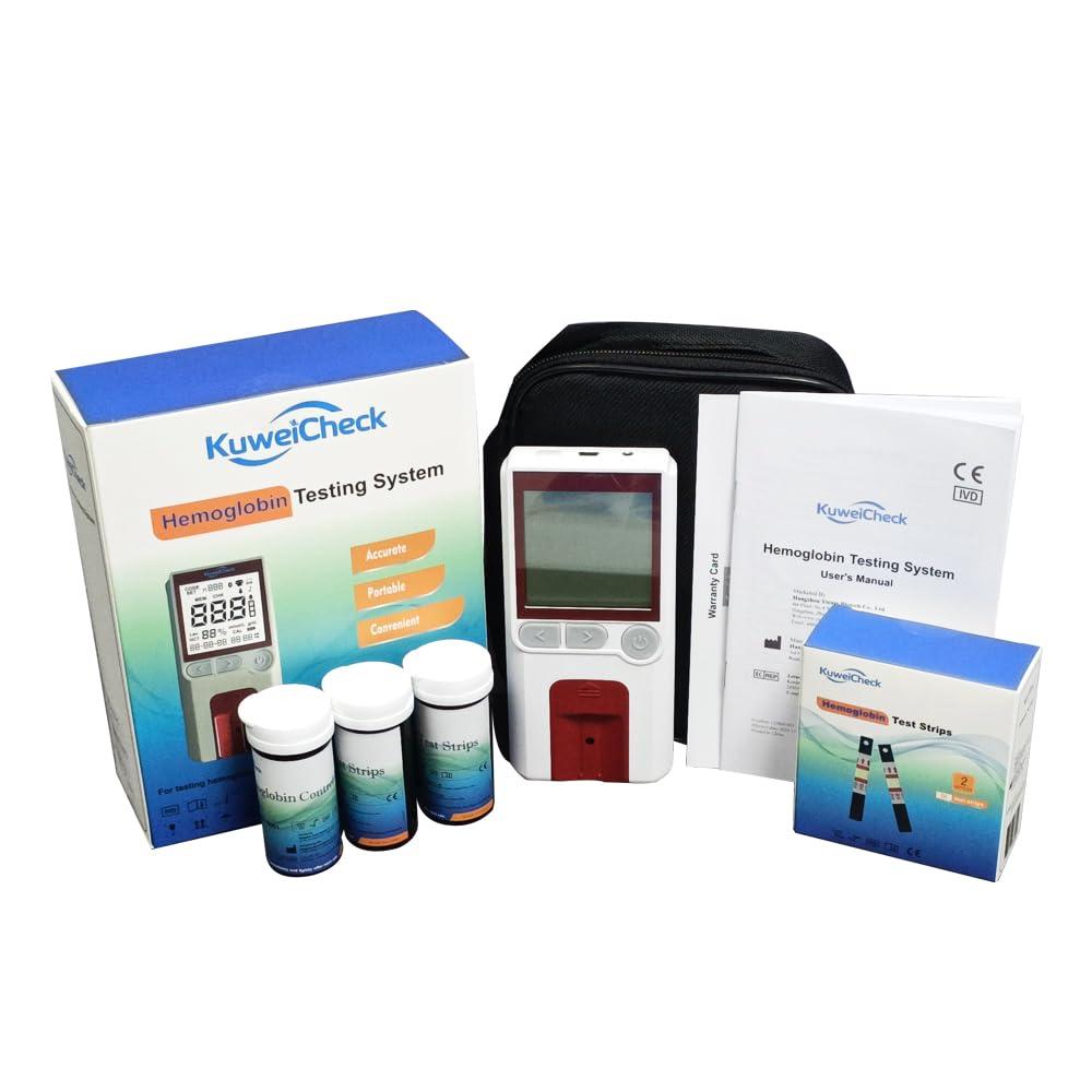 Hemoglobin Test Meter Kit With 25 Pcs Strips 25 Lancets and 25 ...