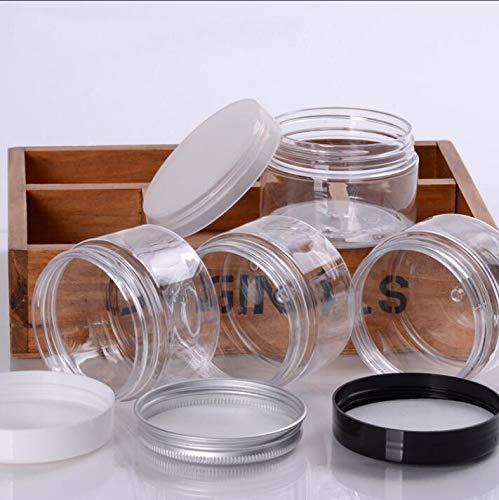 120 ml Plastic Cosmetic Containers with Silver Aluminum Caps - Pack of ...