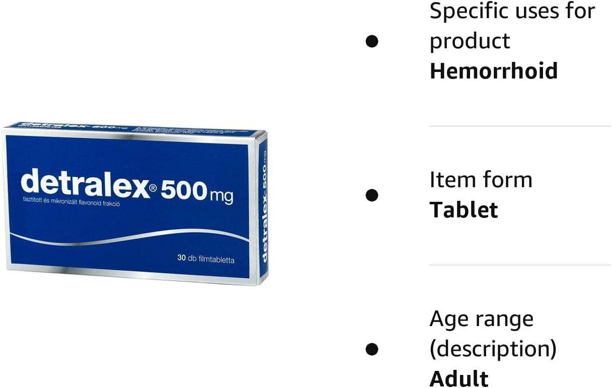 DETRALEX 500mg Tablets - Relief for Hemorrhoids, Varicose Veins, Tired & Swollen Legs | Buy Now ...