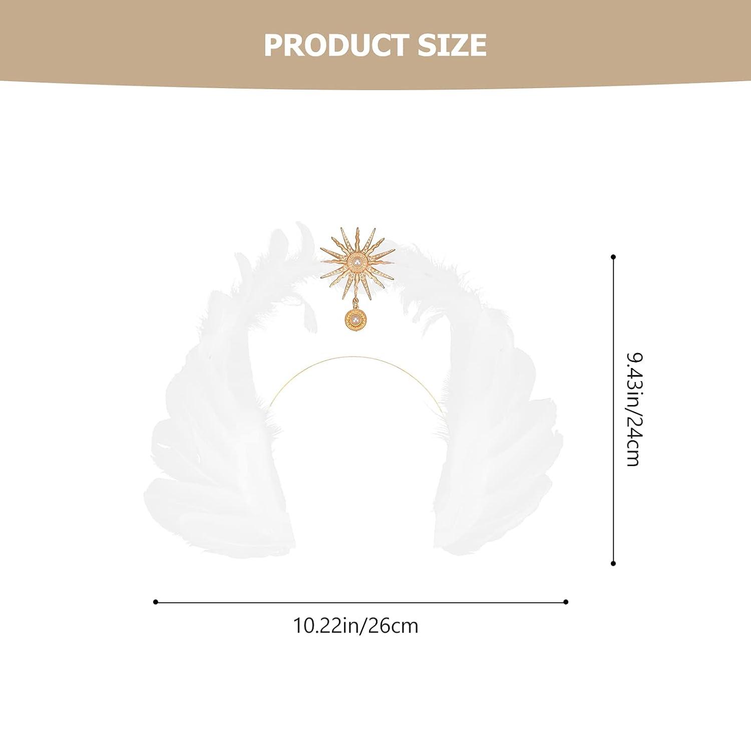 Lurrose Wedding Tiara Angel Wings Headband - Elegant Costume Headpiece ...