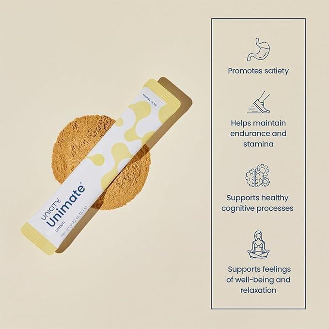 Unicity Unimate Ultra-concentrated Yerba Mate Drink Mix Lemon Flavour ...