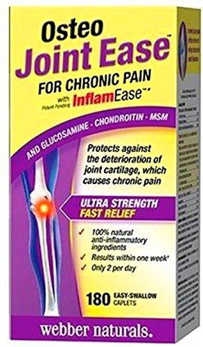 Webber Naturals Osteo Joint Ease with InflamEase 180 Caplets - Natural ...