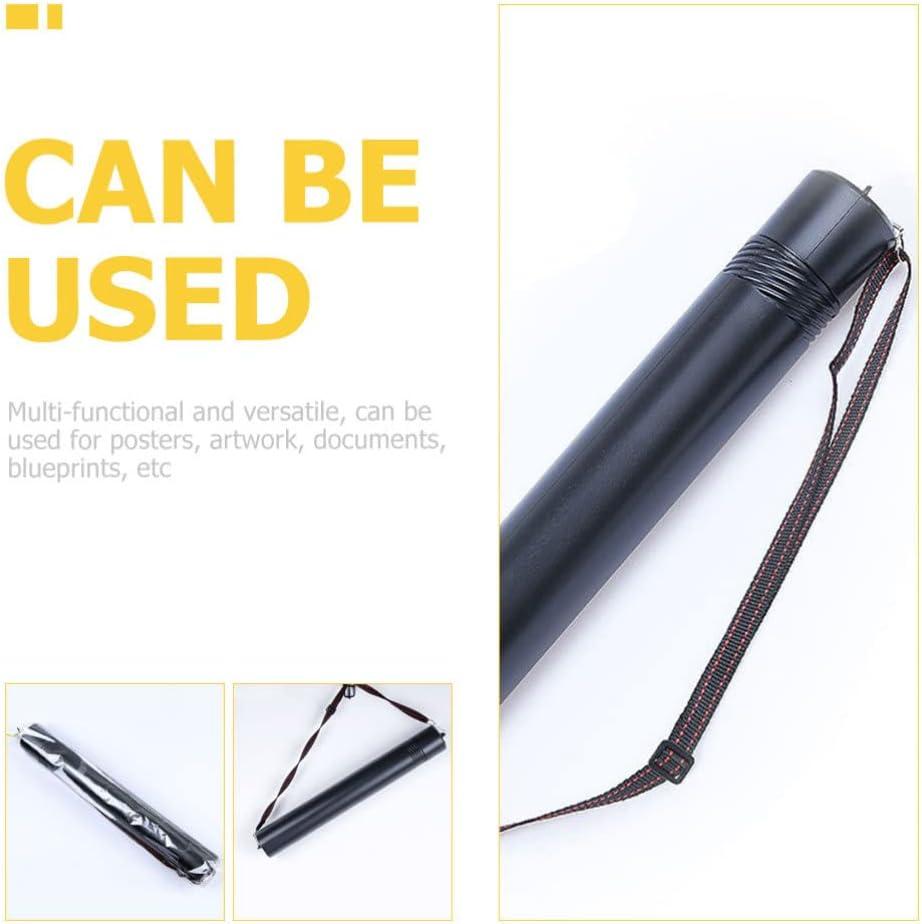 FOMIYES Black Drafting Tube Telescoping Drawing Tube Document Tube ...