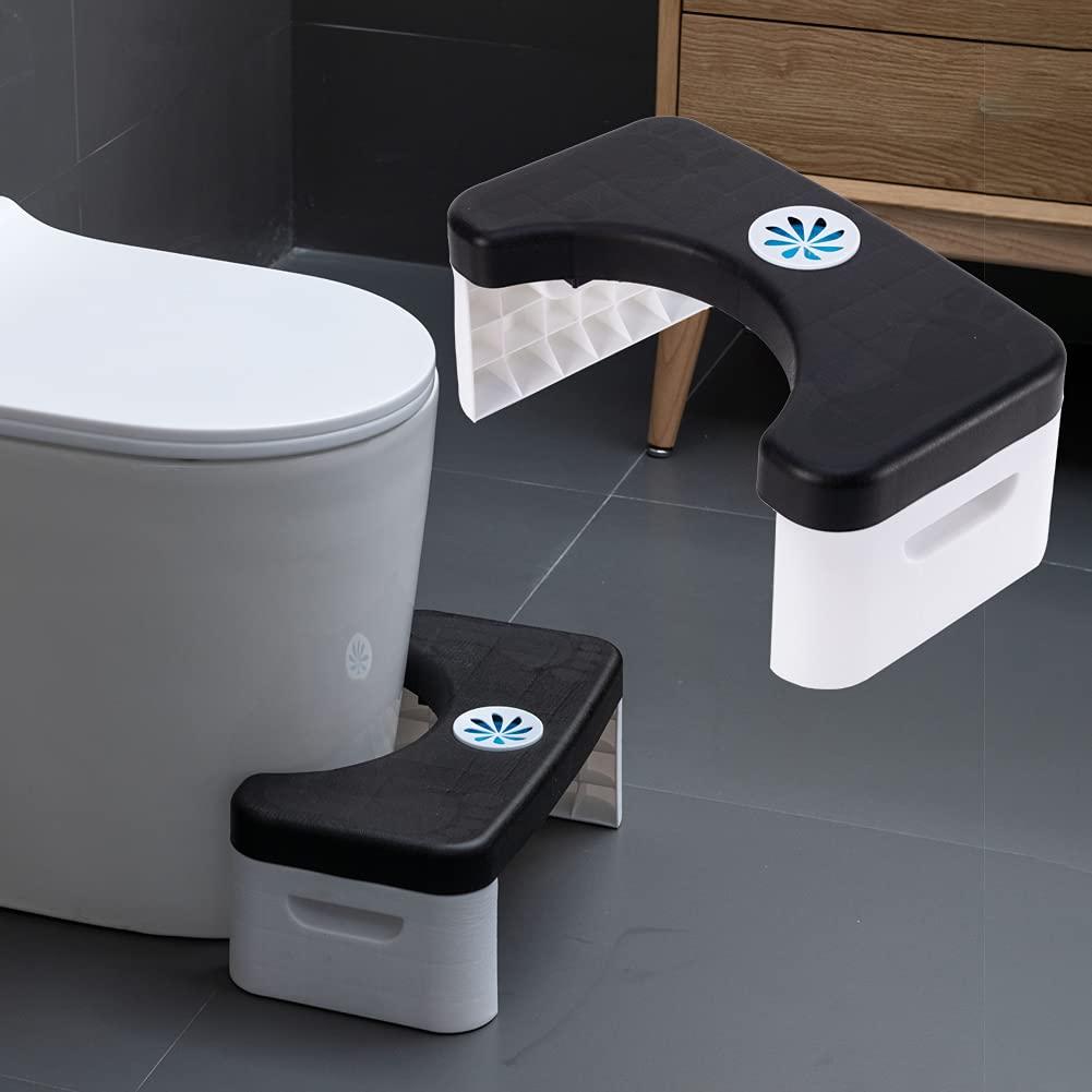 Folding Toilet Stool Foldable Poop Stool with Fragrance Position ...