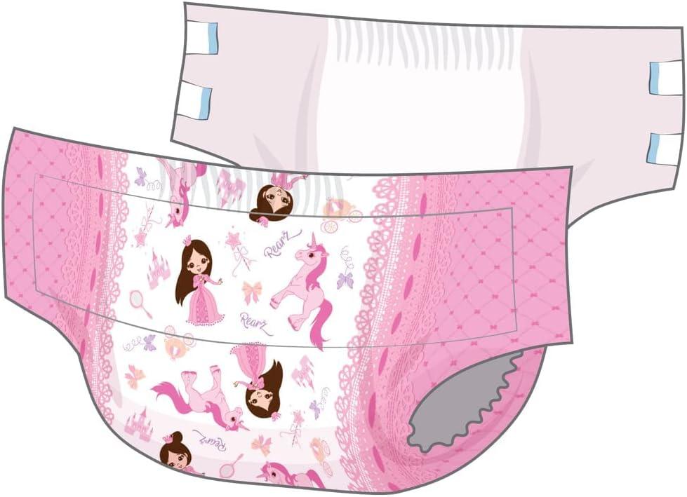 Rearz Princess Pink Adult Diapers - Sample 2 Pack (Medium) | Soft ...
