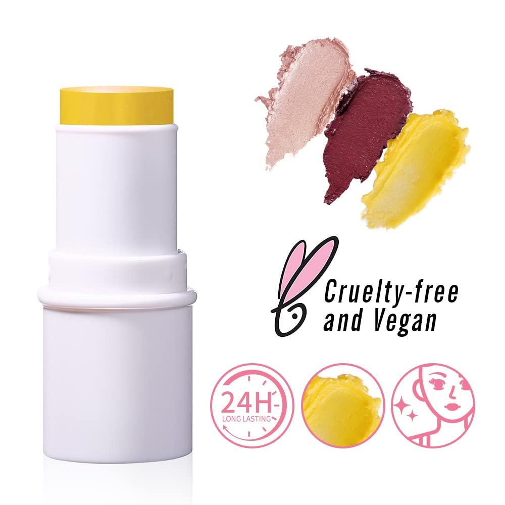 KIMUSE Cosmetics Multi Stick Trio - Cream Blush, Highlighter ...