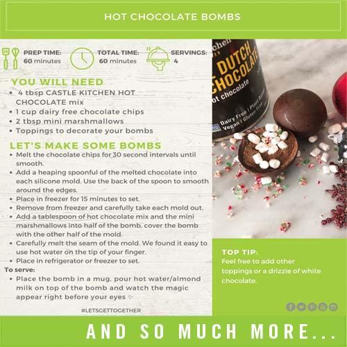 Castle Kitchen Double Dutch Dark Chocolate Premium Hot Cocoa Mix ...