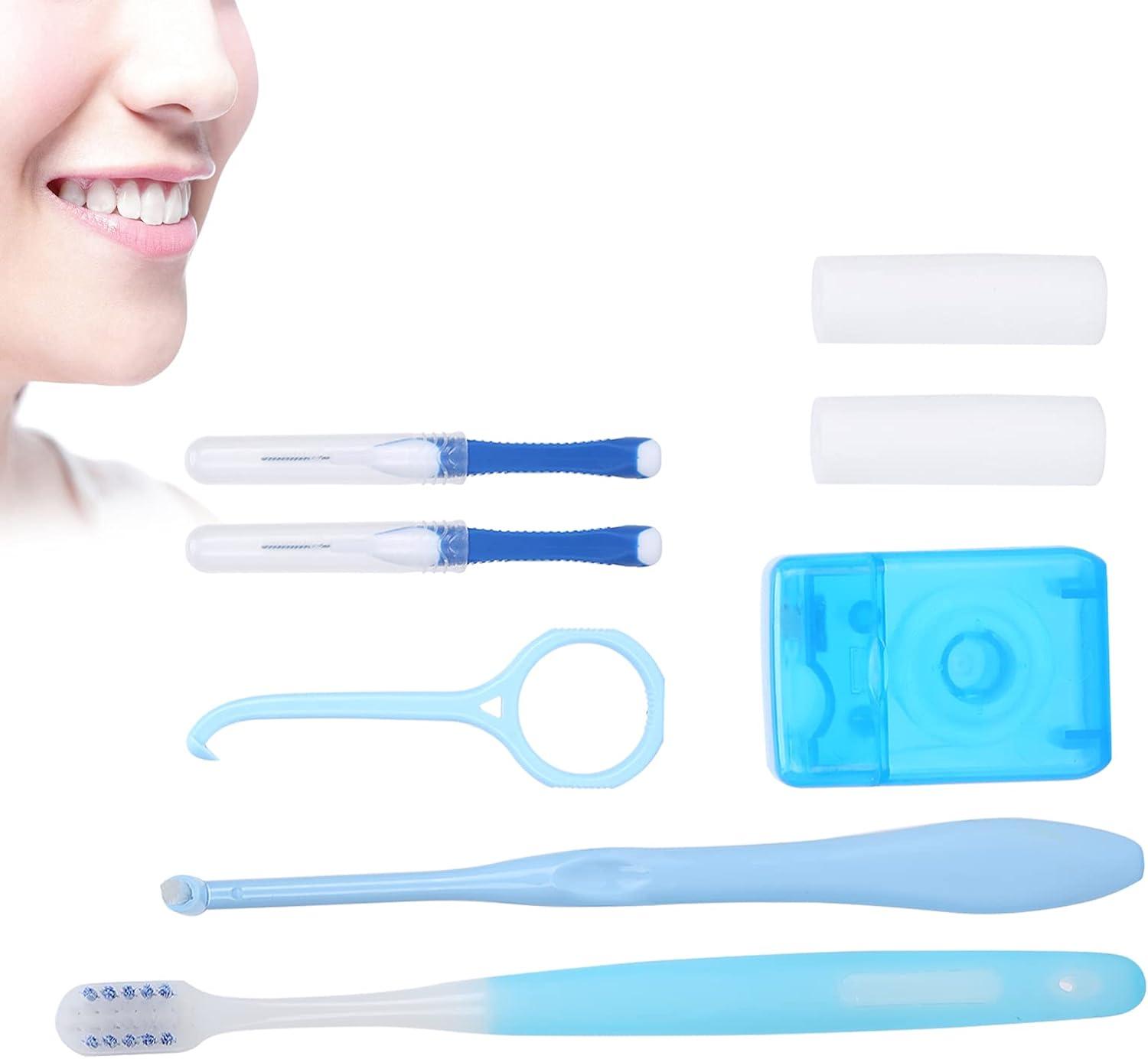 LIZEALUCKY Oral Care Kit - Braces Cleaning Brush & Interdental Waxing ...