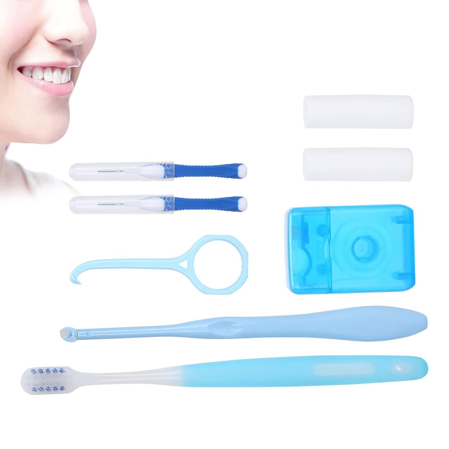 Portable Oral Care Kit for Braces Interdental Brush & Orthodontic Wax ...