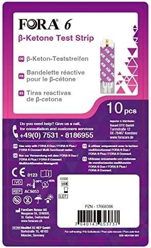 Fora -Keton Test Strips - 20 Pieces | Accurate Ketone Testing for ...