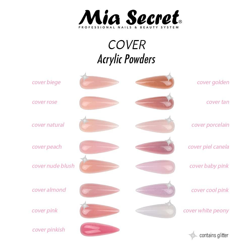Mia Secret Cover Pinkish Acrylic Powder (1oz) - Professional Grade 1 ...