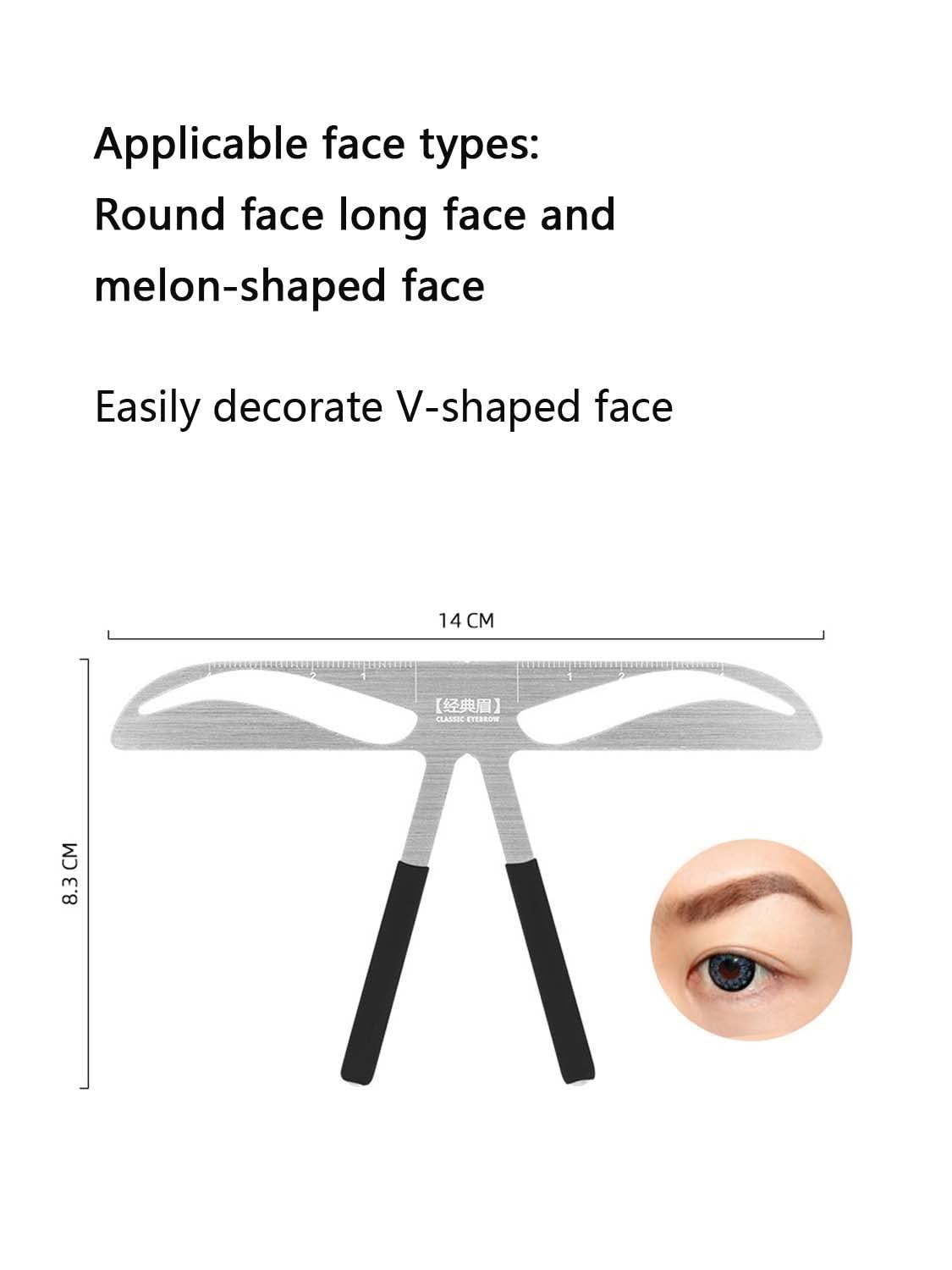 Classical Eyebrow Ruler Stencils - DIY Template for Perfect Shape ...