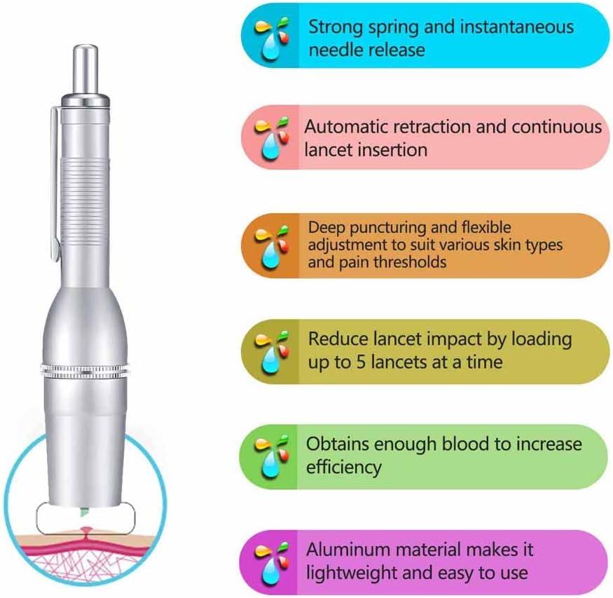 Five Pin Lancing Device Blood Lancet Pen Steril Cupping Therapy Match ...