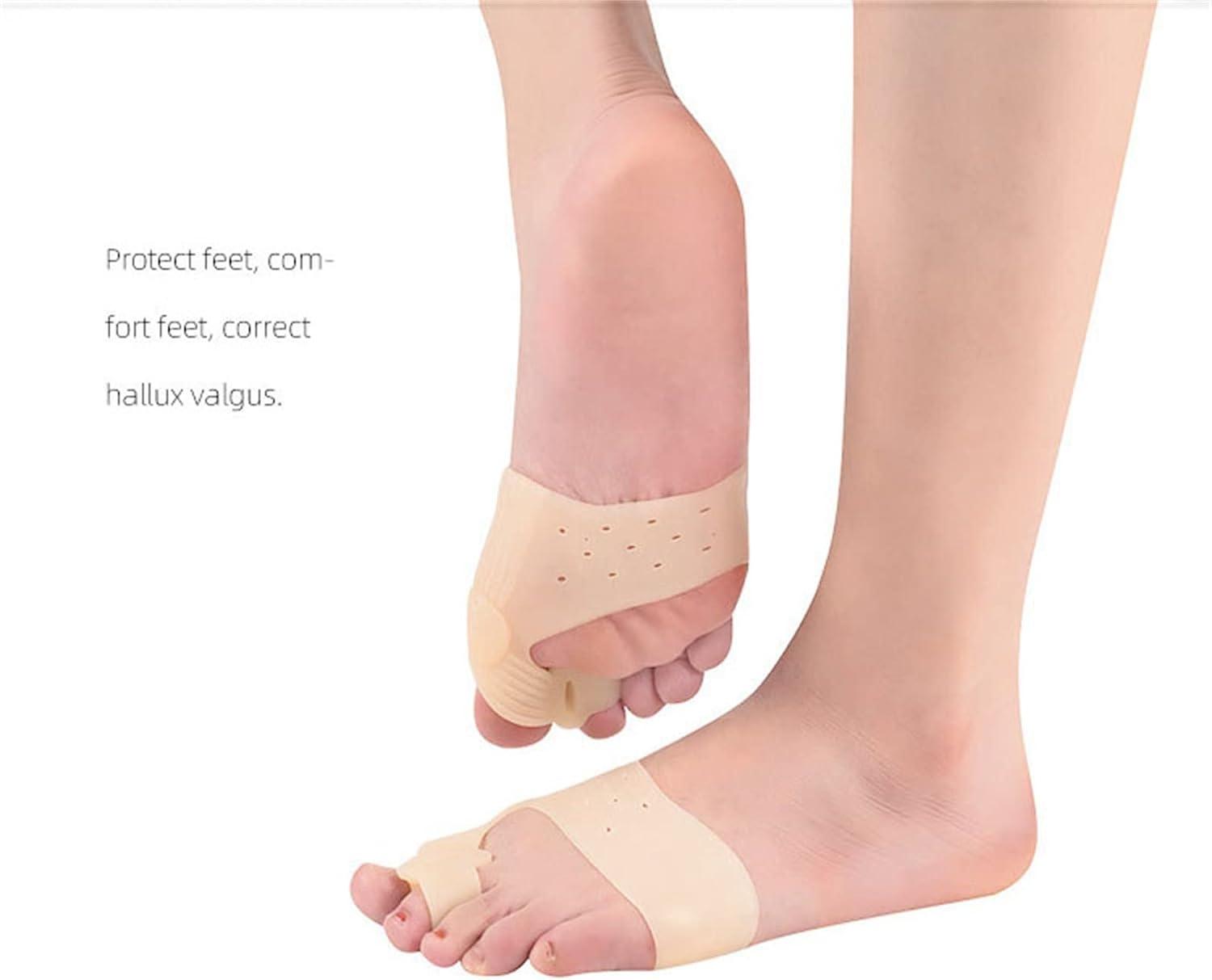 Silicone Bunion Support & Protector Sleeves - Hallux Valgus Splint with ...