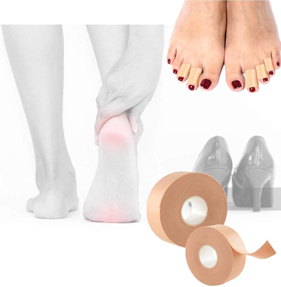 4 Rolls Moleskin Tape for Blister Prevention - Soft Adhesive for Heels ...