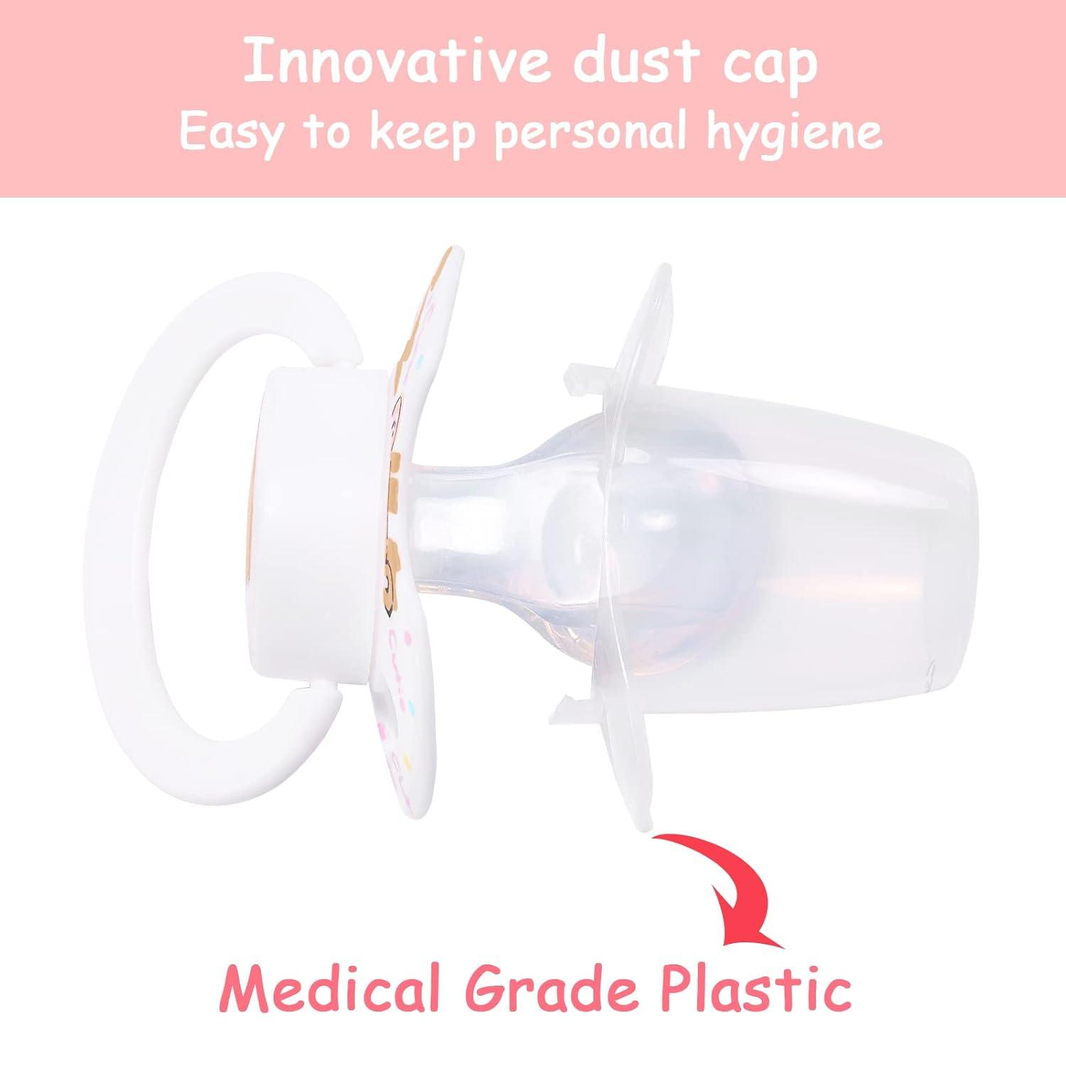 LittleForBig Large Shield Pacifier II - Adult Size White Bear Baby ...