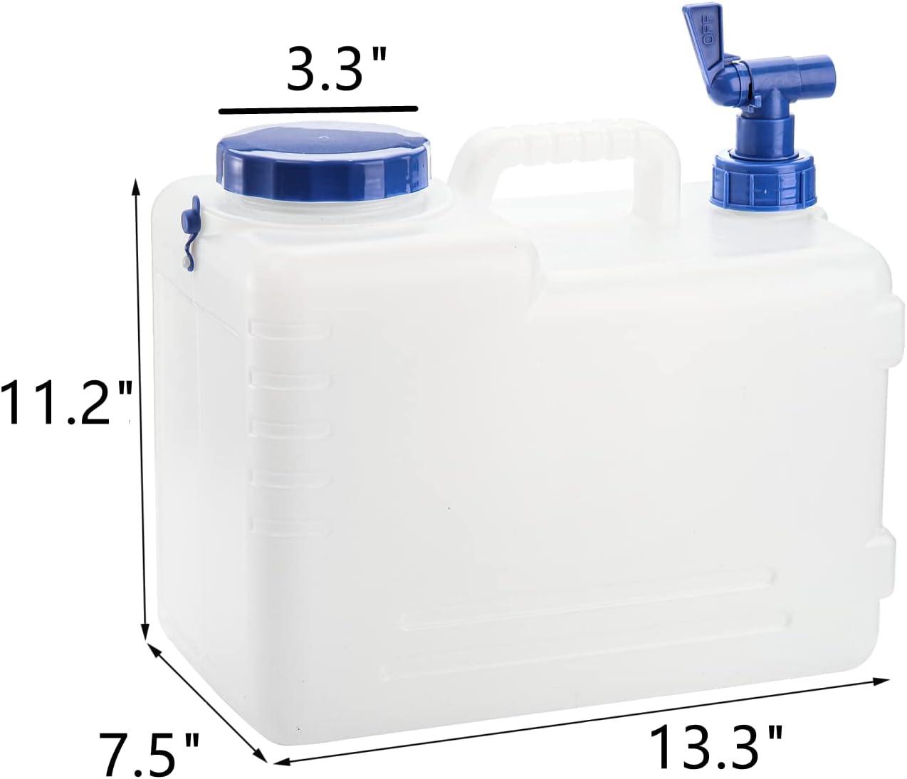 Dicunoy Water Container with Spigot 3 Gallon Camping Drinking Water ...
