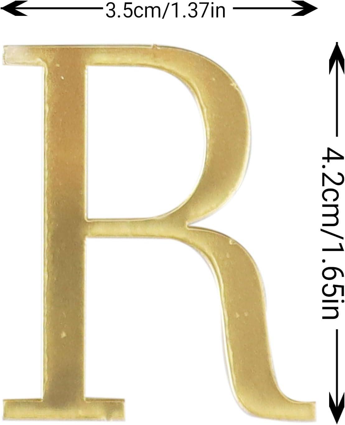 Letter Cake Toppers Acrylic Alphabet Cupcake Topper A-Z Cake Letters ...