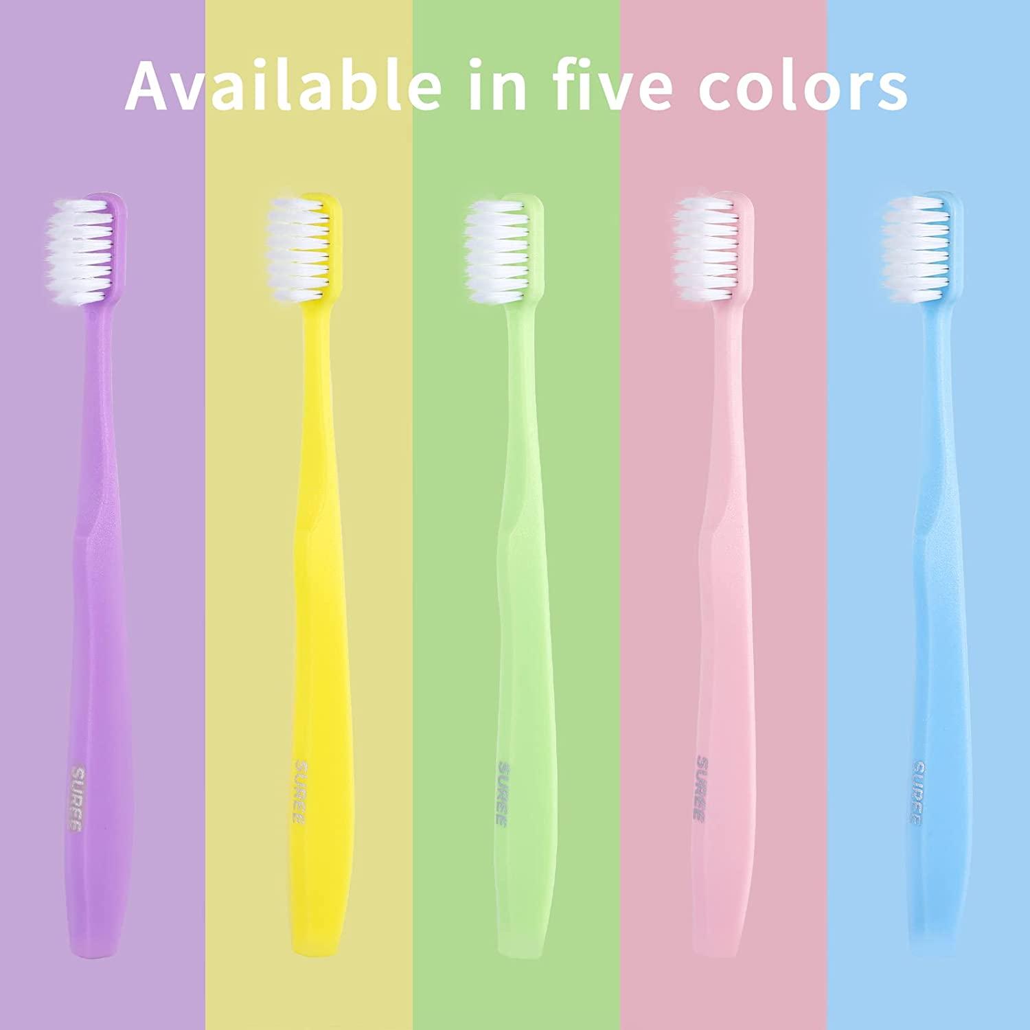 Suree Extra Soft Toothbrush for Sensitive Teeth & Gums - 5 Pack | Ultra ...