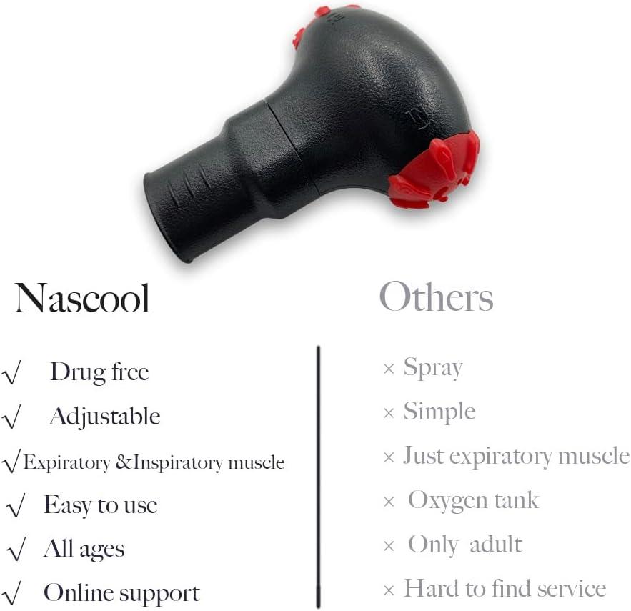 Nascool Lung Exerciser: Breathing Exercise Device for Athletes ...