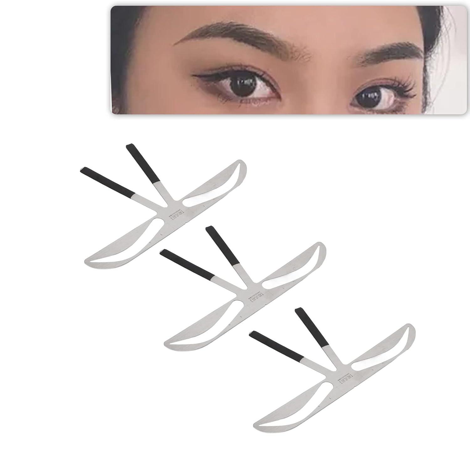 Eyebrow Stencil Lineal Set - Golden Cut Measurement Tool for Perfectly ...