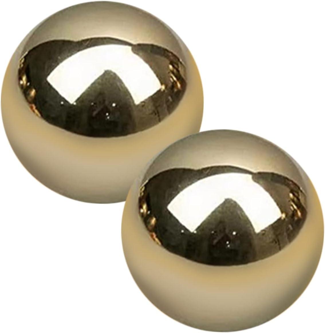 Beavorty Brass Gymnastics Balls - Set of 4 Decorative & Massage Hand ...