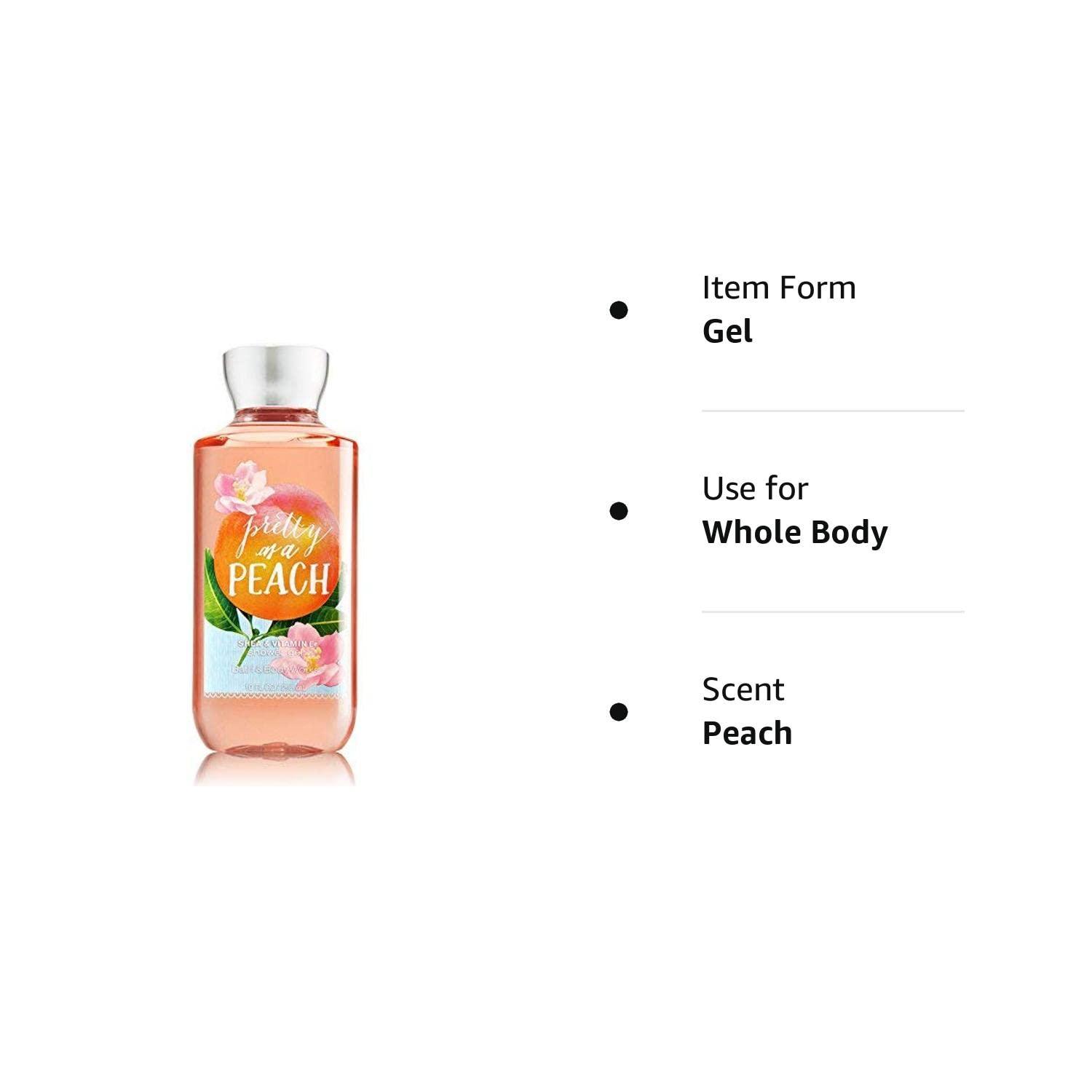 Bath & Body Works Pretty as a Peach Shower Gel 10 Fl Oz - Shea ...