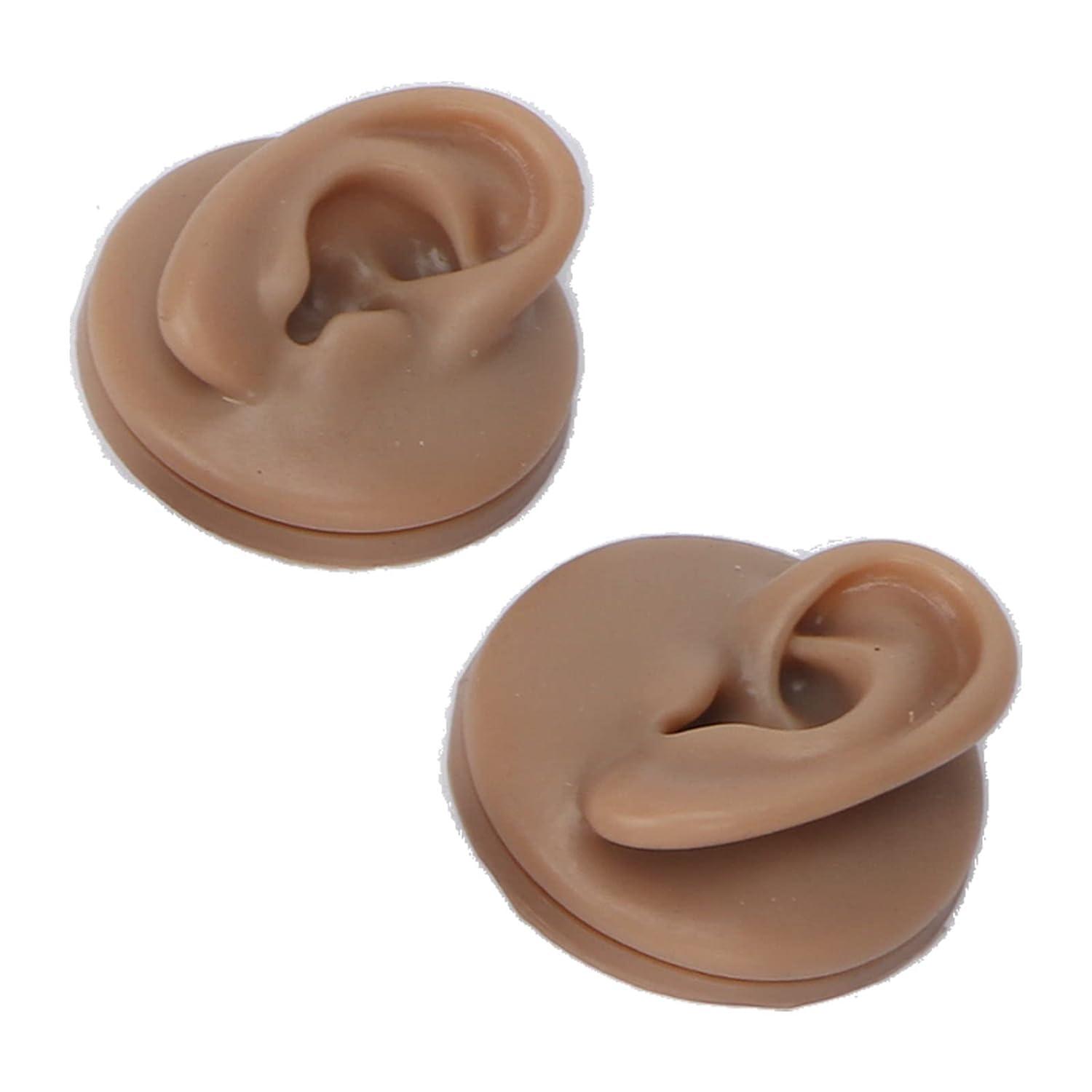 3 Pairs Reusable Silicone Human Ear Model for Acupuncture & Piercing ...