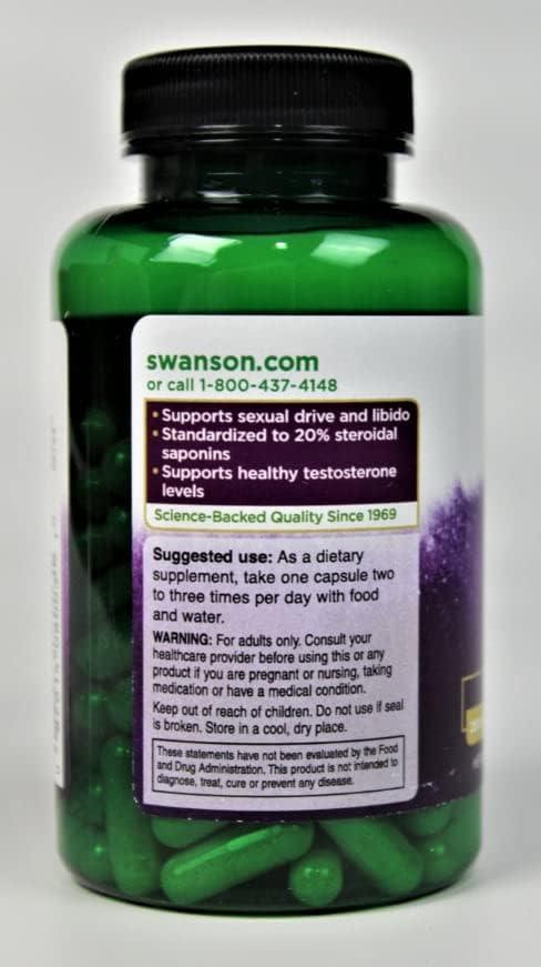 Swanson Mega Tribulus Extract 250 Milligrams 120 Capsules