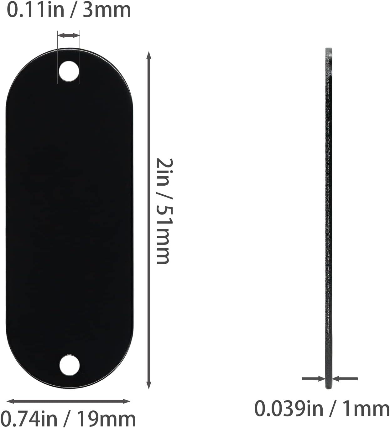 StayMax Aluminum Engraving Blanks Tags Stamping Blanks Tags with 2 ...
