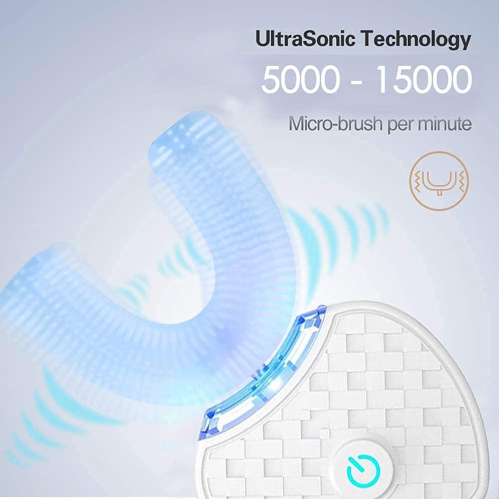 Ultrasonic Automatic Toothbrush AutoToothbrush for Adult 360 Auto ...